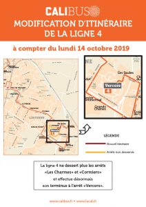 Modifications d'itinéraires - Calibus - Un service de transports en ...