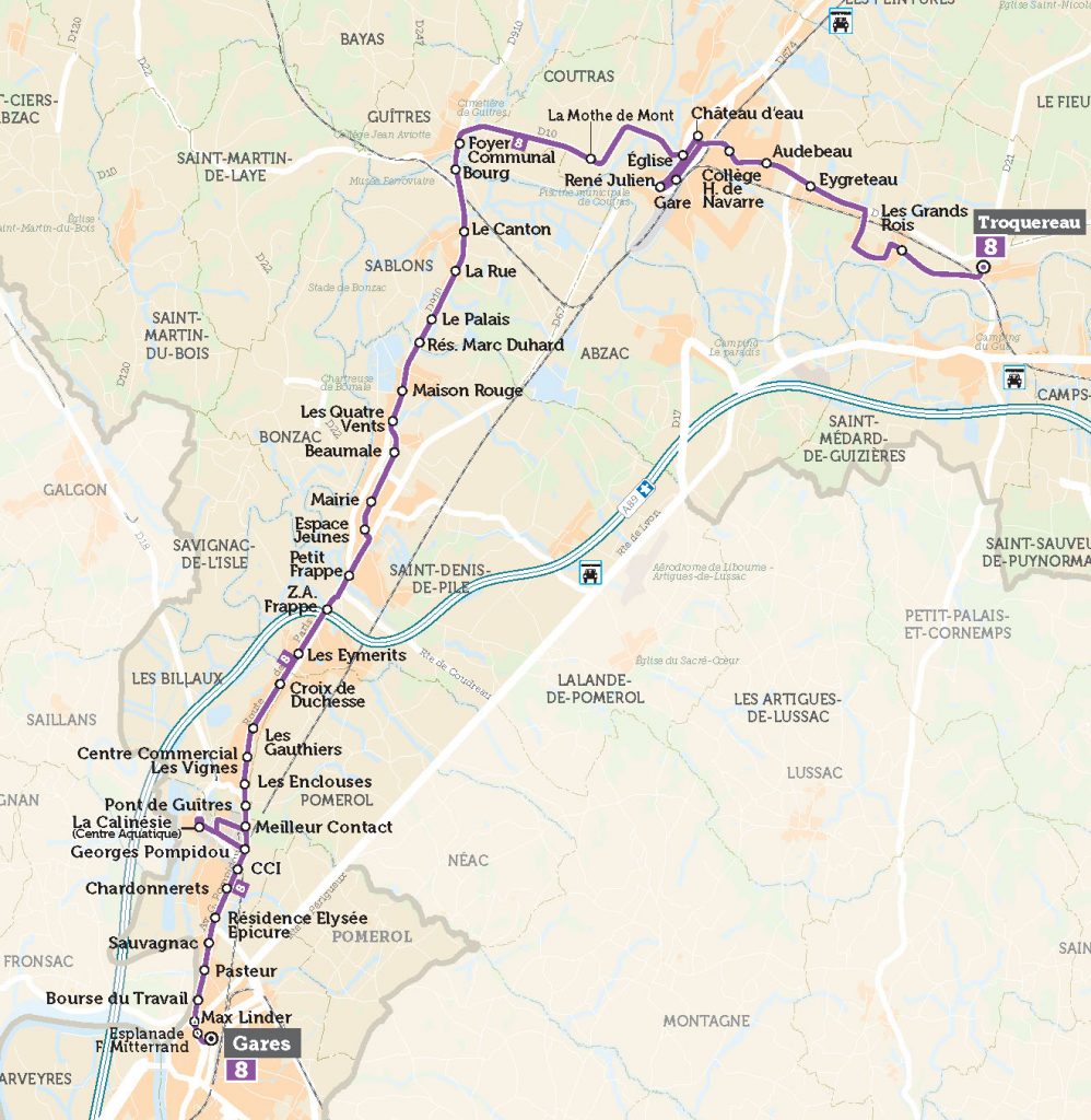 Ligne 8 - Calibus - Un service de transports en commun de La Cali
