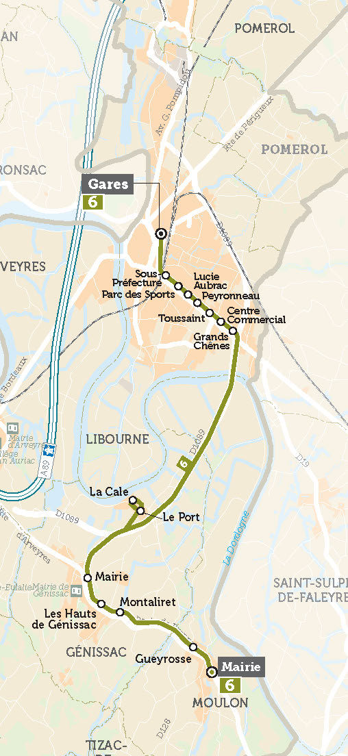 Ligne 6 - Calibus - Un service de transports en commun de La Cali