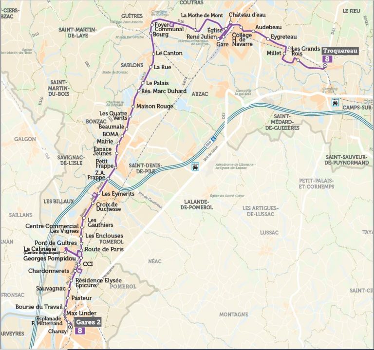 Ligne 8 - Calibus - Un service de transports en commun de La Cali